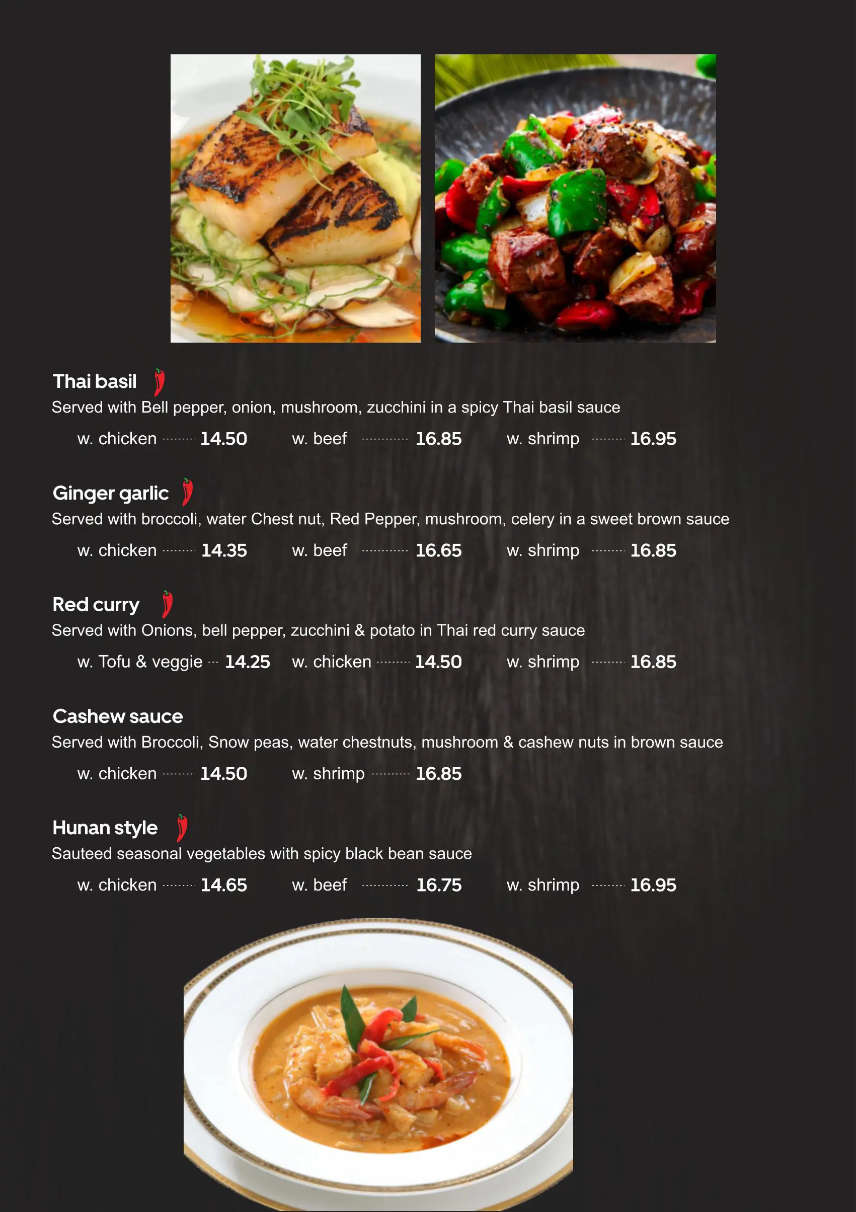 All Day Menu - M Fresh Asian Fusion